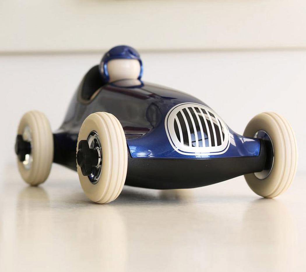 104 Bruno Racing Car Metallic Blue — Playforever Official USA Shop